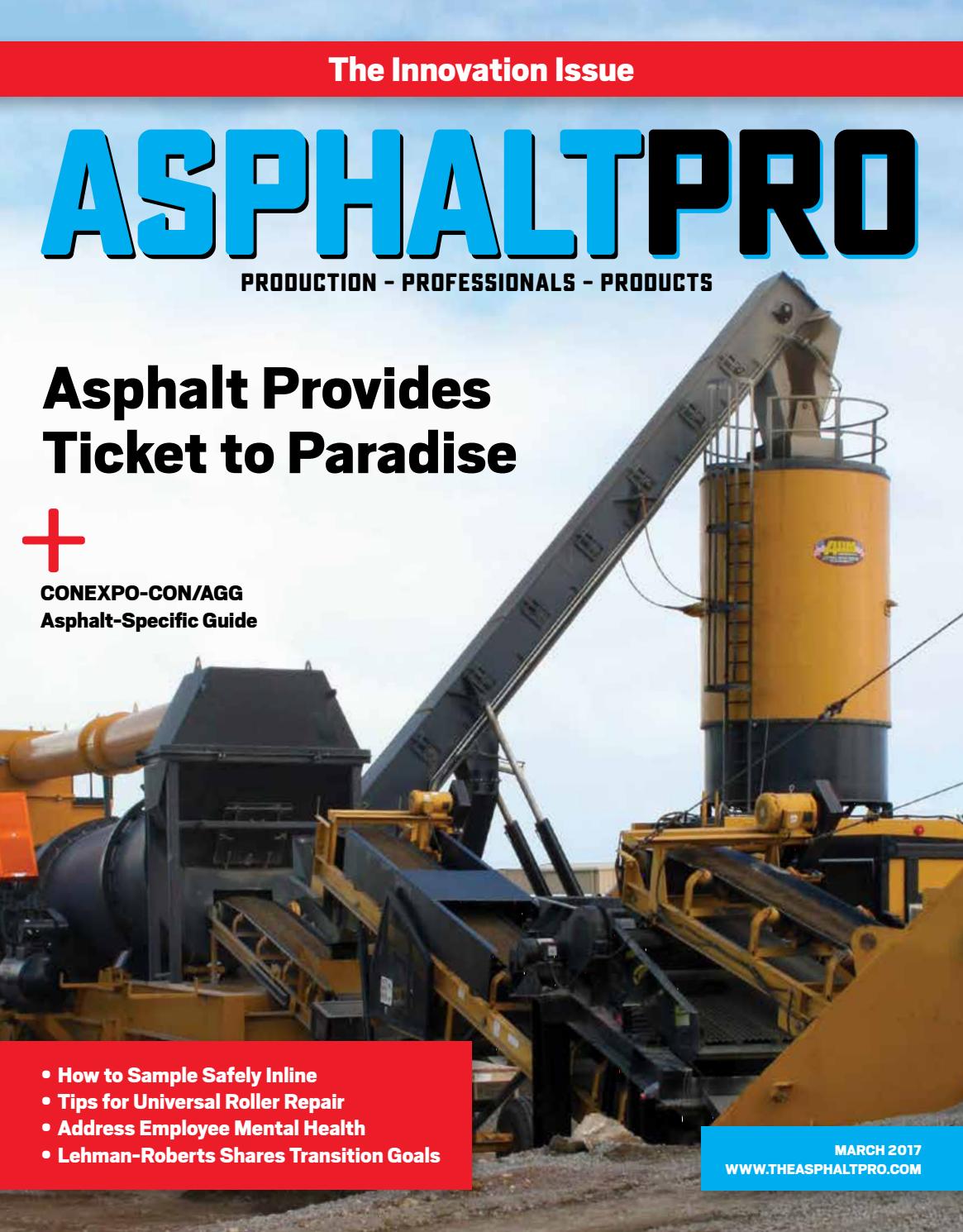 Asphalt Pro - March / April 2017 issue by Asphalt Pro LLC - Issuu