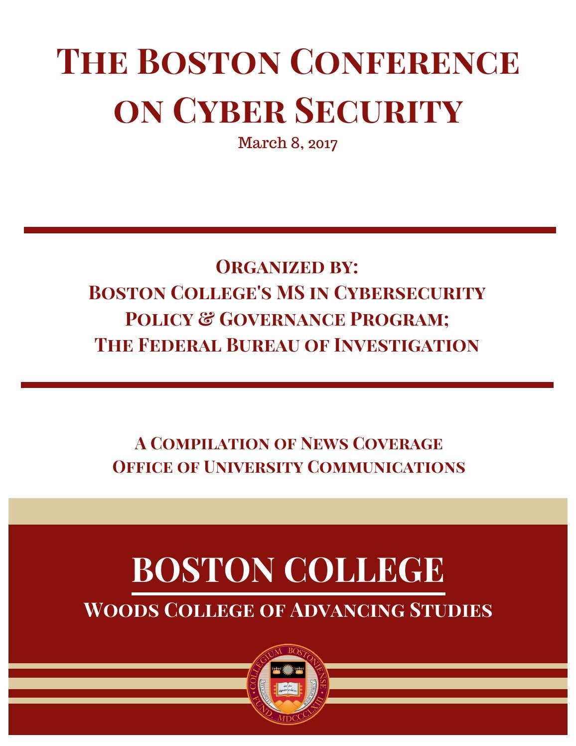 The Boston Conference on Cyber Security by Boston College - Issuu