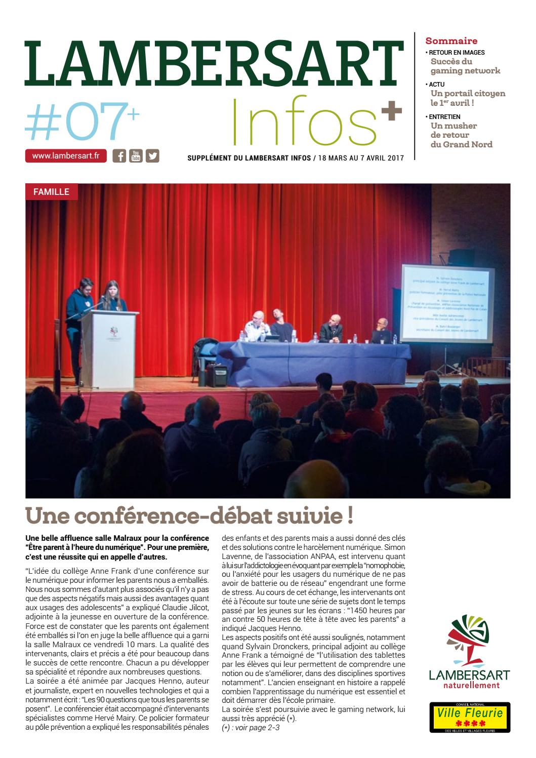 Lambersart Infos du 18 mars au 7 avril 2017 by mairie lambersart - Issuu