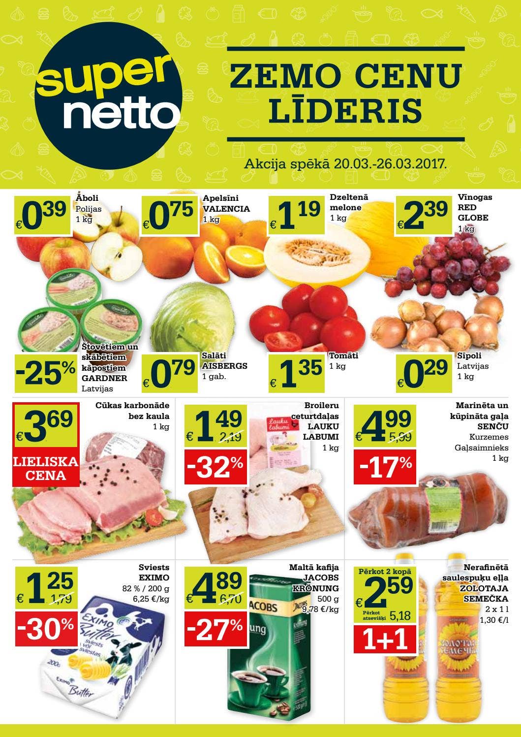 Supernetto piedāvājums no 20.03. līdz 26.03.2017. by Rimi - Issuu