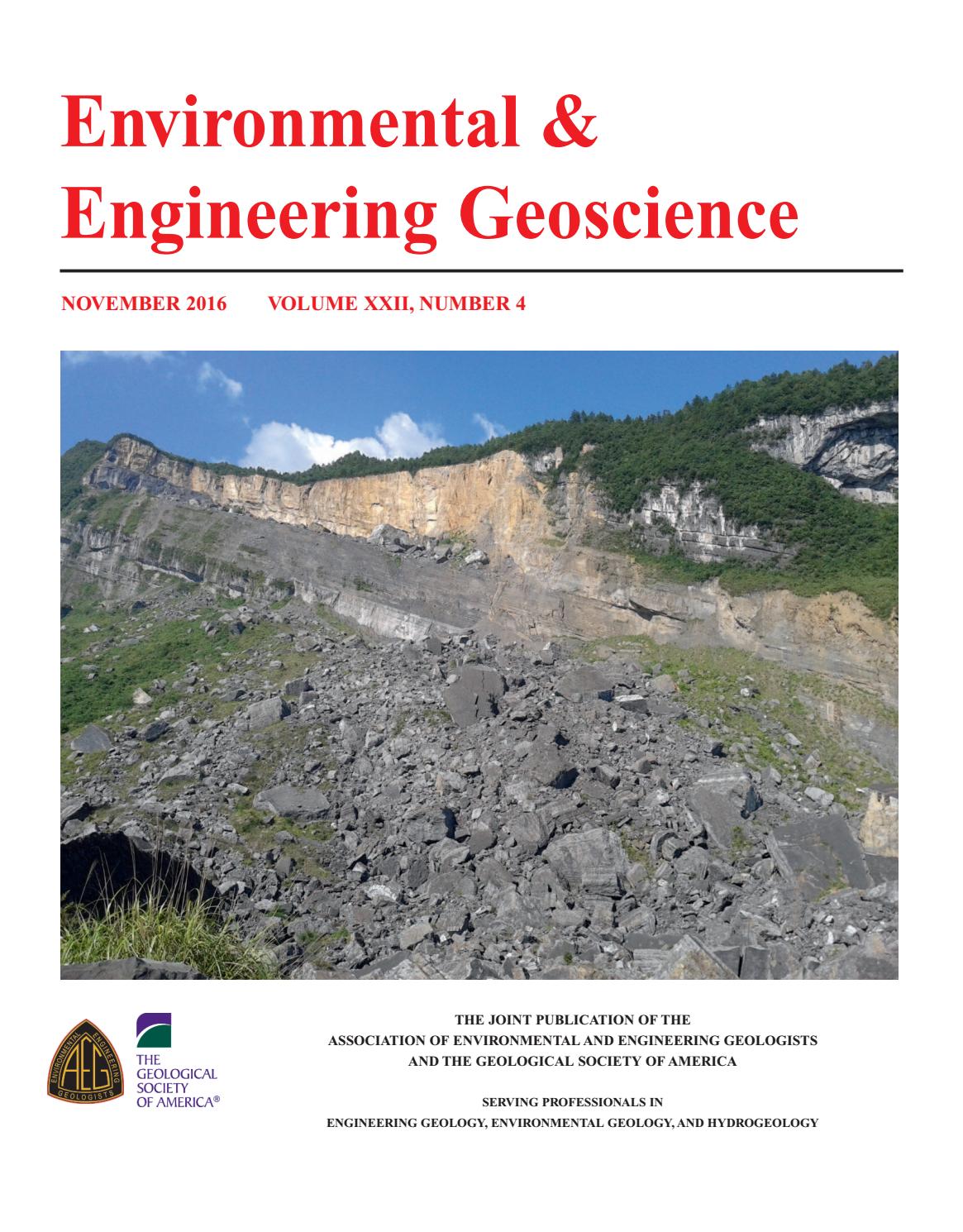 Environmental & Engineering Geoscience by Association of Environmental ...