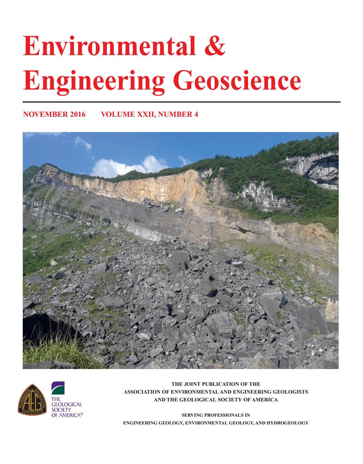 Environmental & Engineering Geoscience by Association of Environmental ...