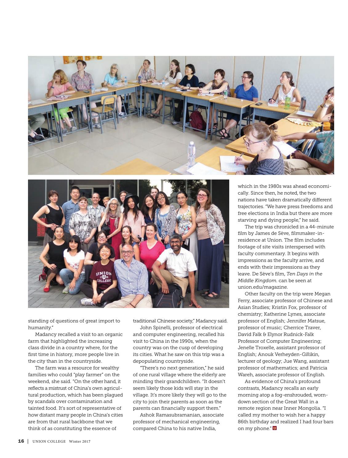 Union Magazine Winter 2017 by Union College - Issuu