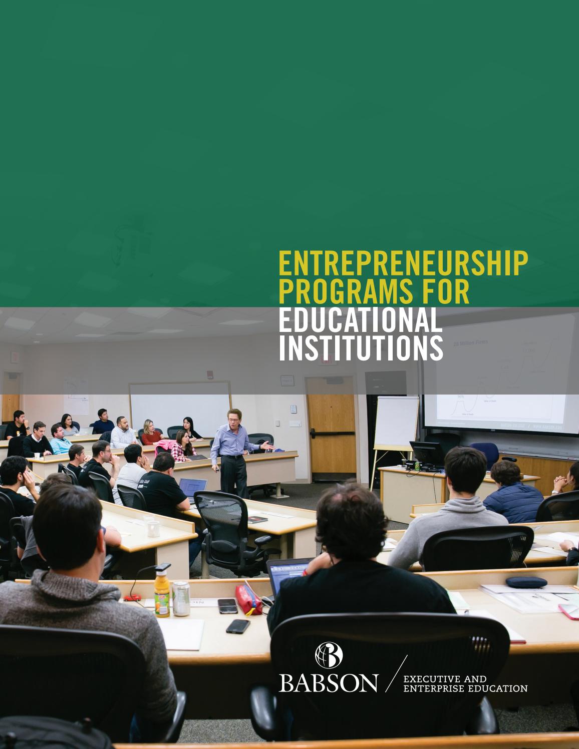 Babson Executive and Enterprise Education: University Programs by ...