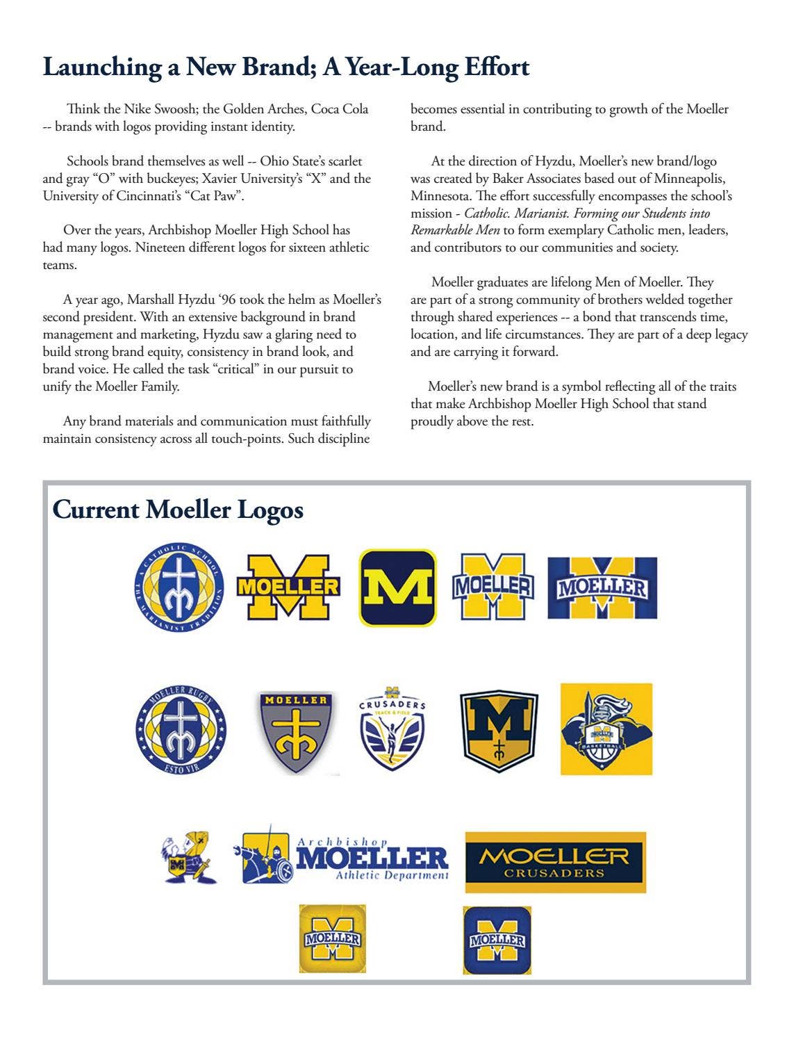 M-Shield by Archbishop Moeller High School - Issuu