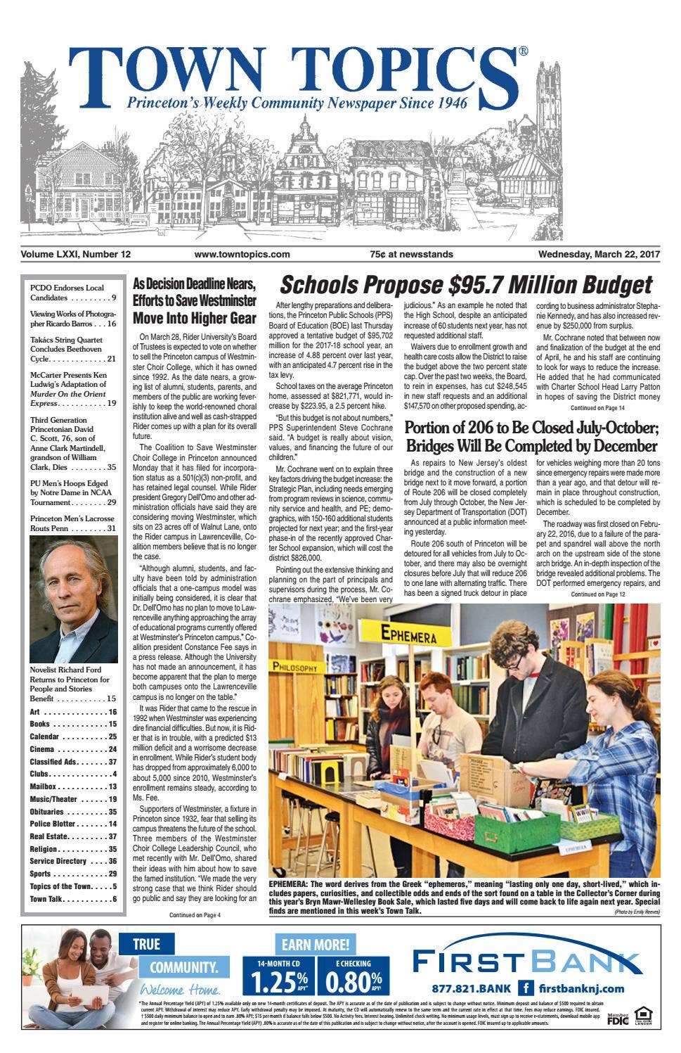 Town Topics Newspaper March 22, 2017 by Witherspoon Media Group - Issuu
