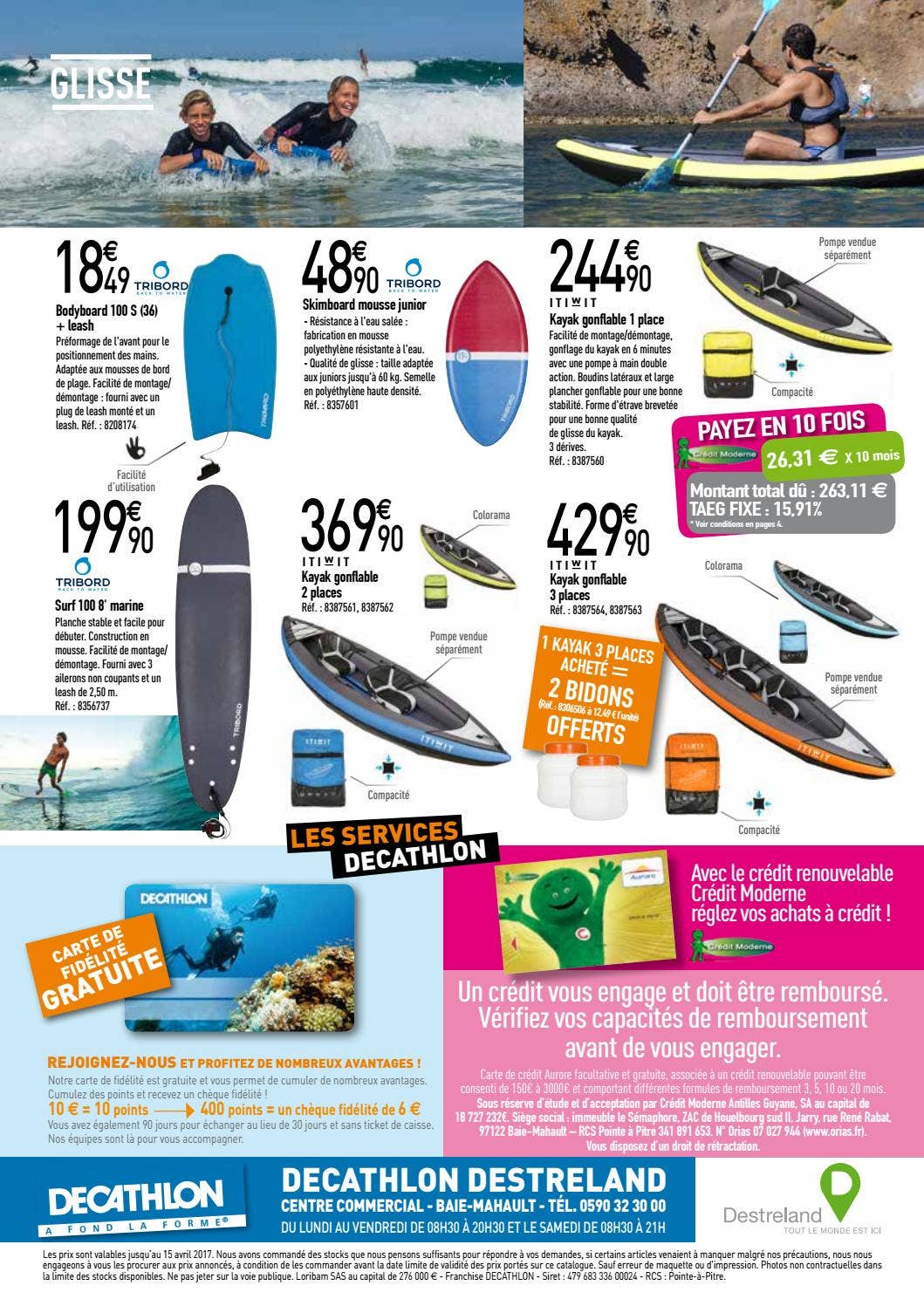 DÉCATHLON Guadeloupe : SEA, SUN & PÂQUES ! (du 25 Mars au 15 Avril 2017 ...