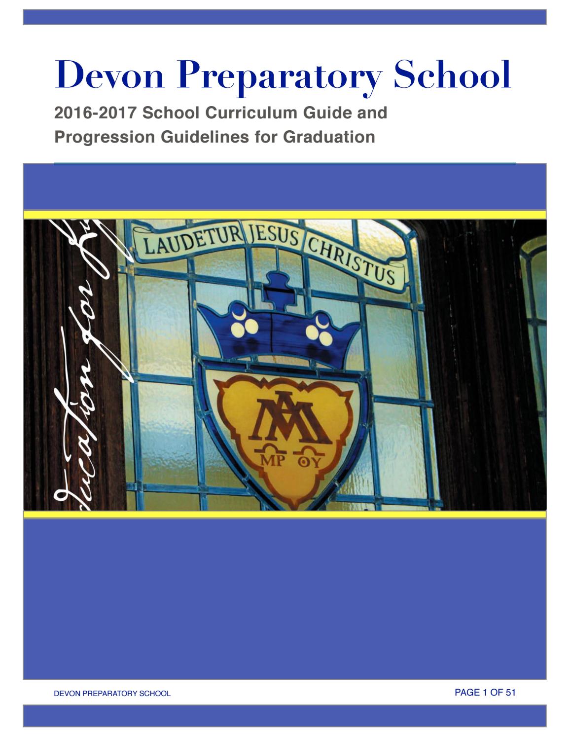 Devon Prep 2016-17 Curriculum Guide by Devon Preparatory School - Issuu