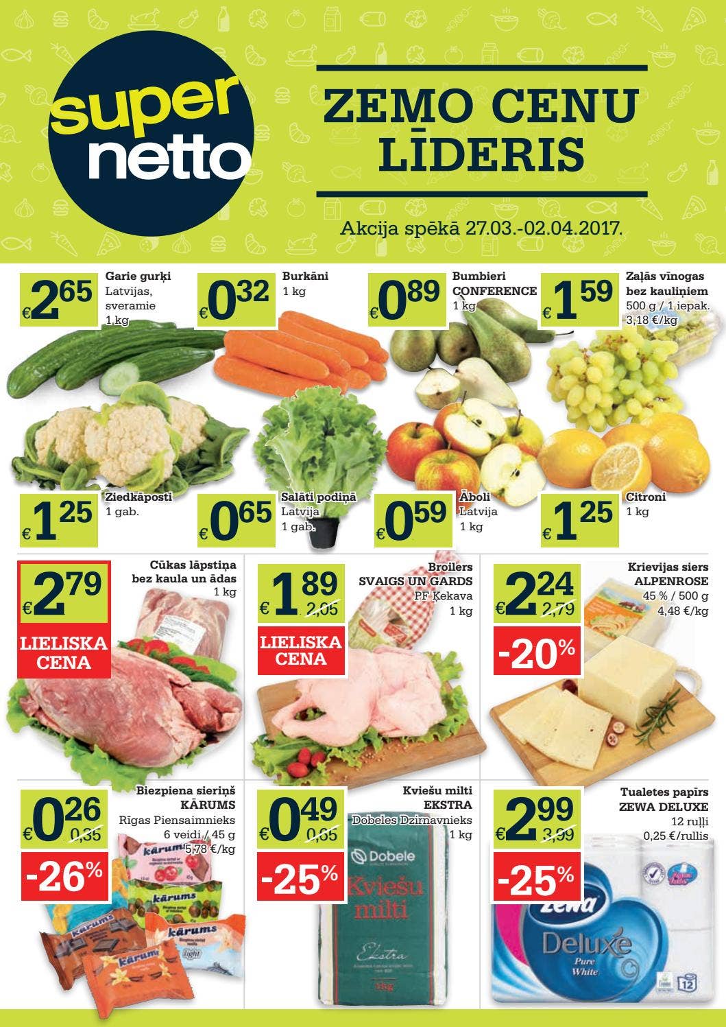 Supernetto piedāvājums no 27.03. līdz 02.04.2017. by Rimi - Issuu