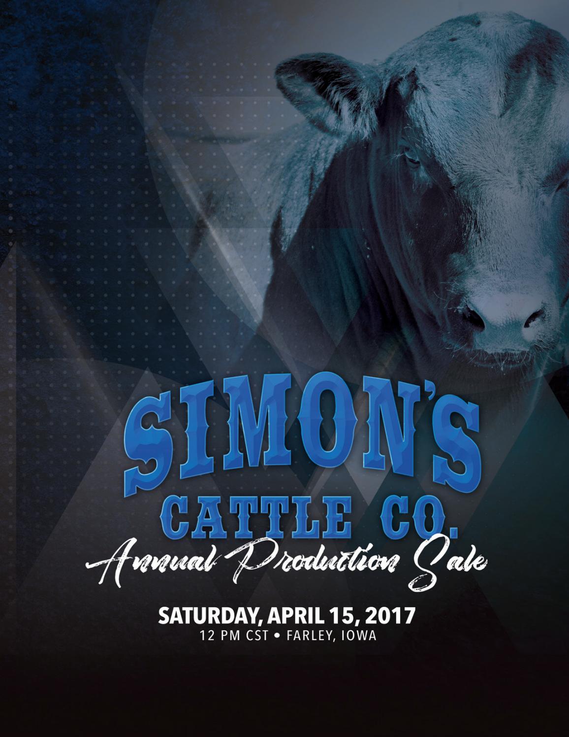 Simon's Cattle Co Production Sale by Monti West Design - Issuu