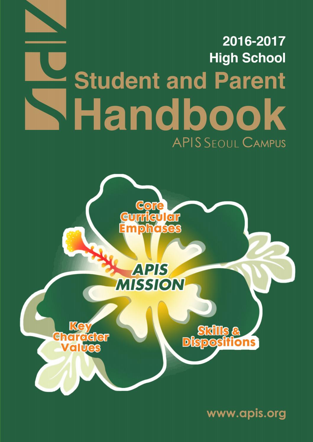 2016-2017 High School Handbook by Asia Pacific International School - Issuu