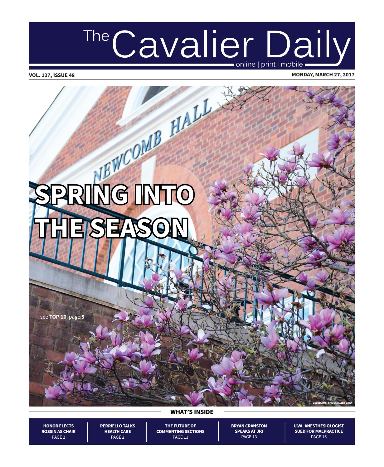Monday, March 27, 2017 by The Cavalier Daily - Issuu