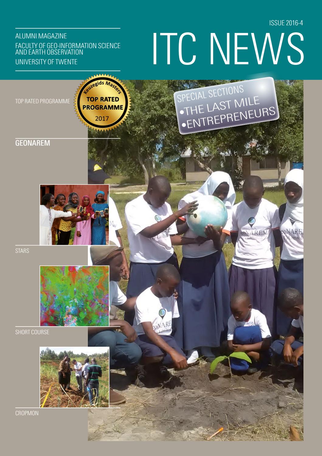 ITC News 2016-4 by Faculty of Geo-Information Science and Earth ...