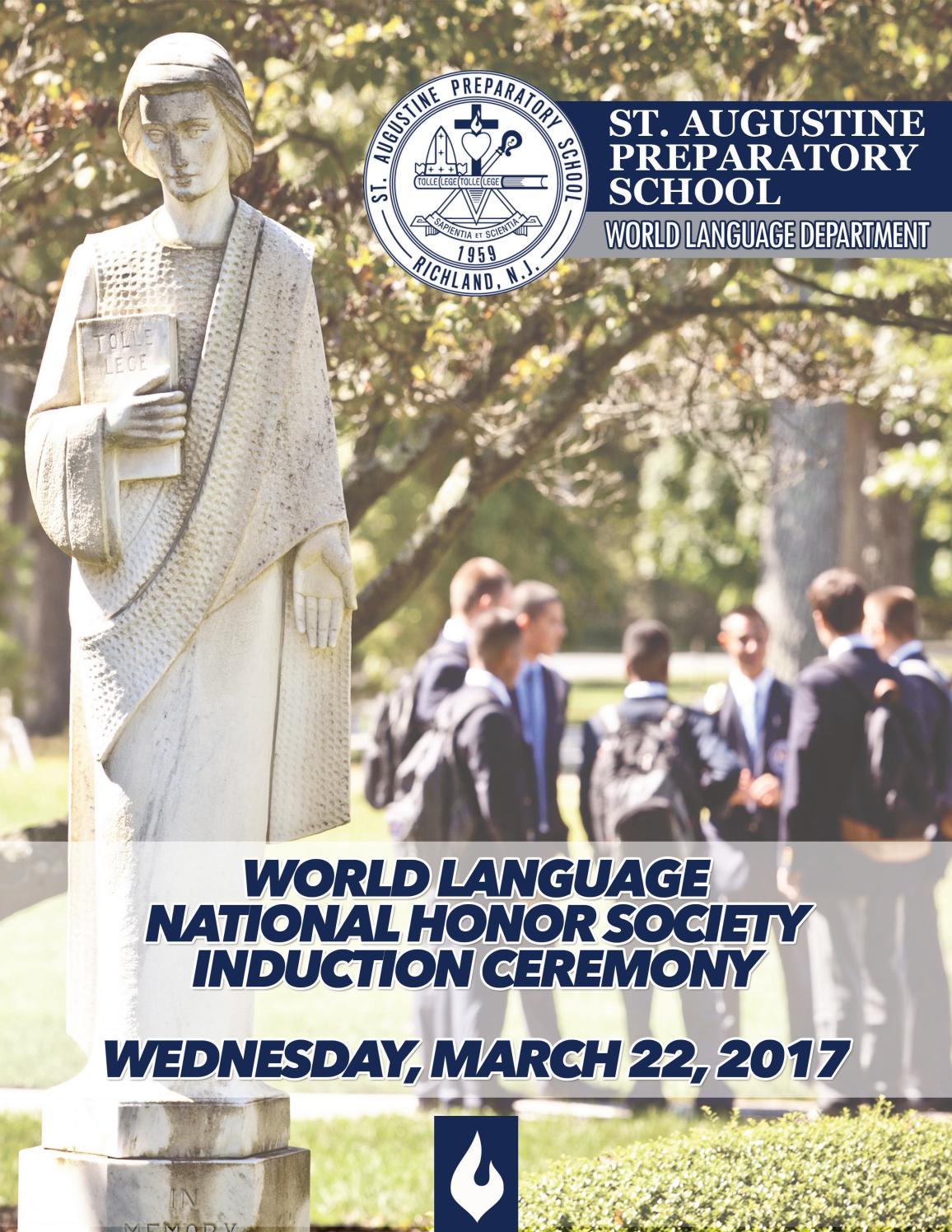 St. Augustine Prep - 2017 World Language National Honor Society ...
