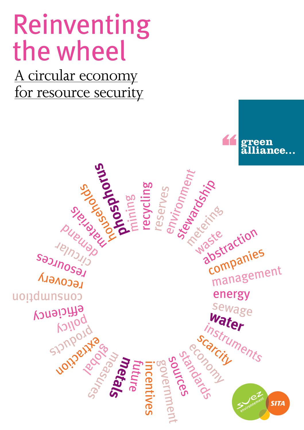 Reinventing the wheel A circular economy for resource security by ...