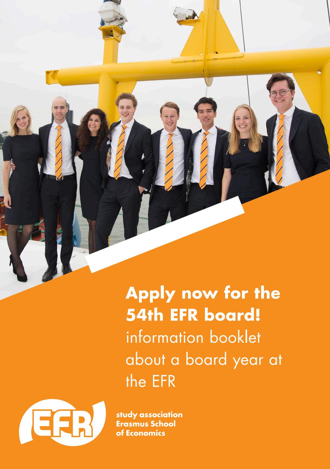 EFR Board Information Booklet by Economic Faculty association Rotterdam ...
