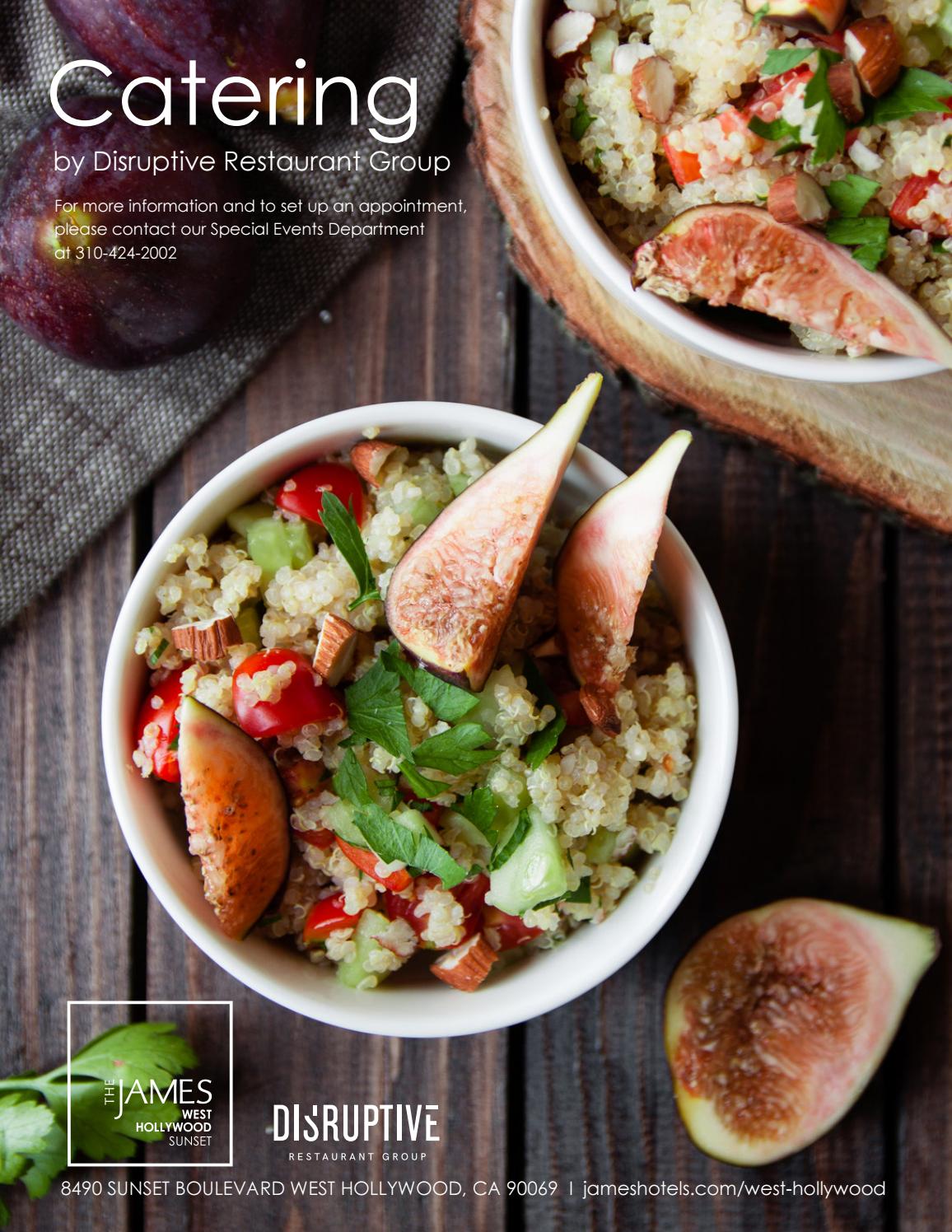The James West Hollywood - Sunset Catering Menus by sbe_ - Issuu