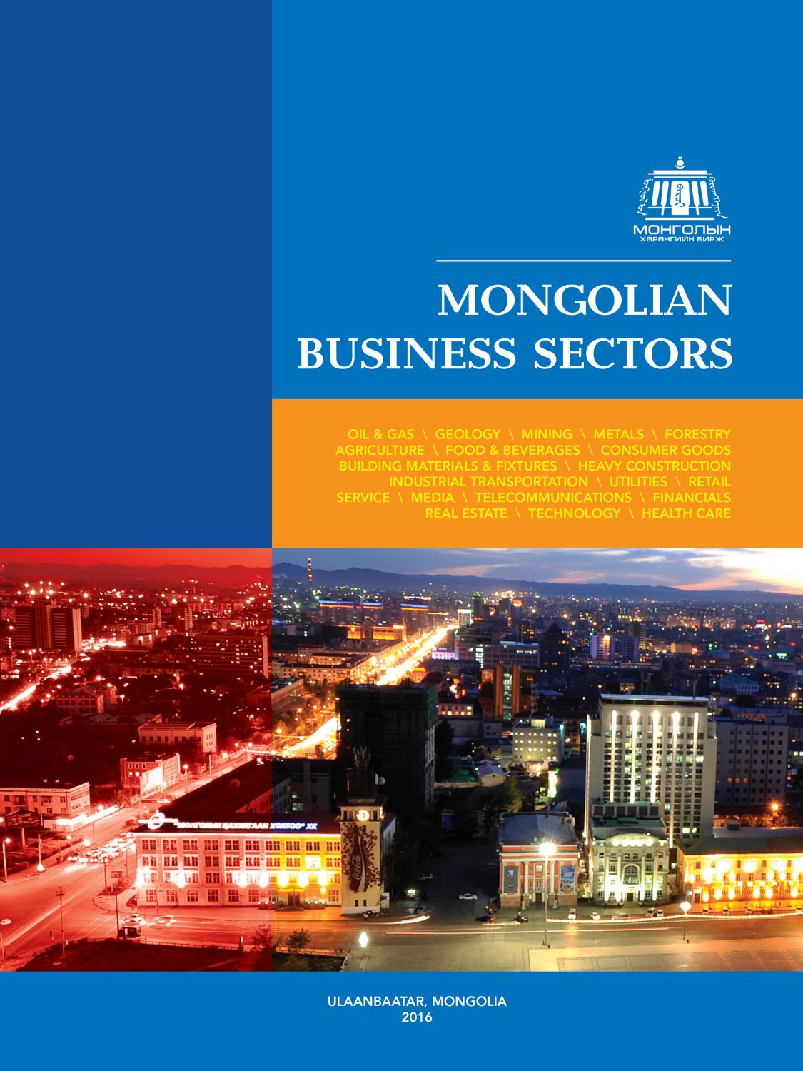 Mongolian Stock Exchange - Industry Book by Chugira - Issuu
