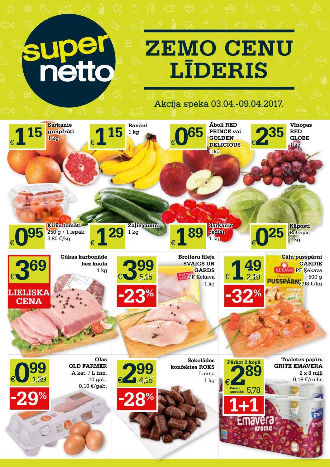 Supernetto piedāvājums no 03.04. līdz 09.04.2017. by Rimi - Issuu