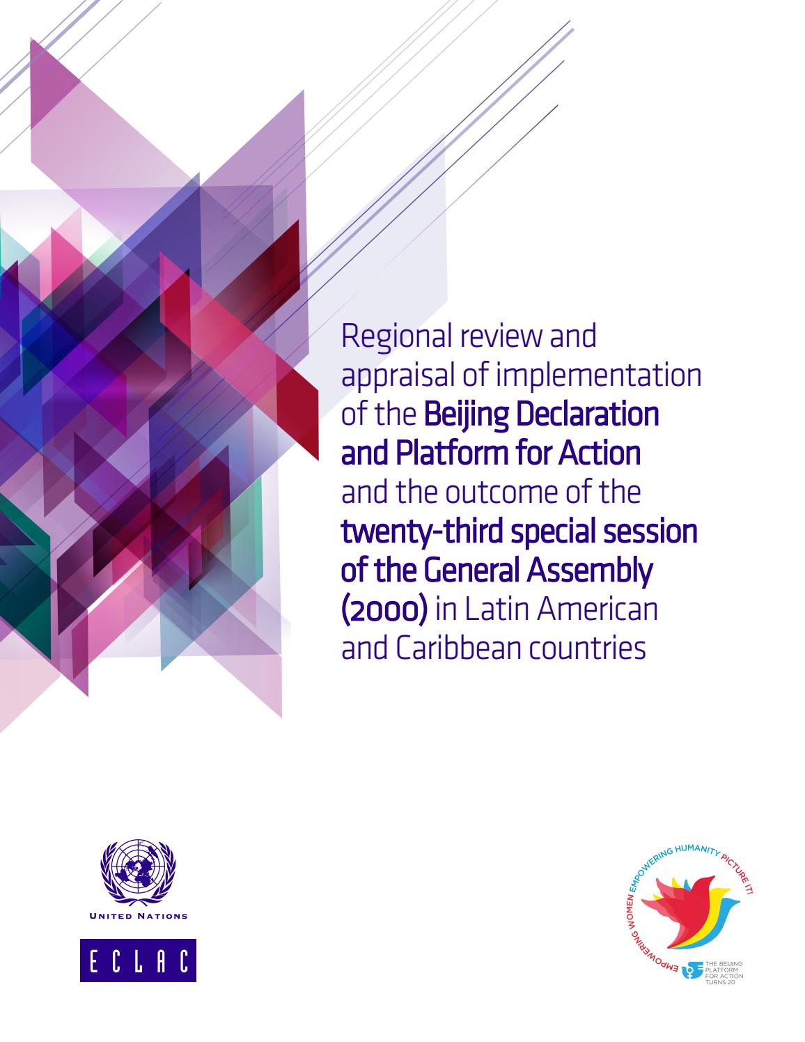 Regional review and appraisal of implementation of the Beijing ...