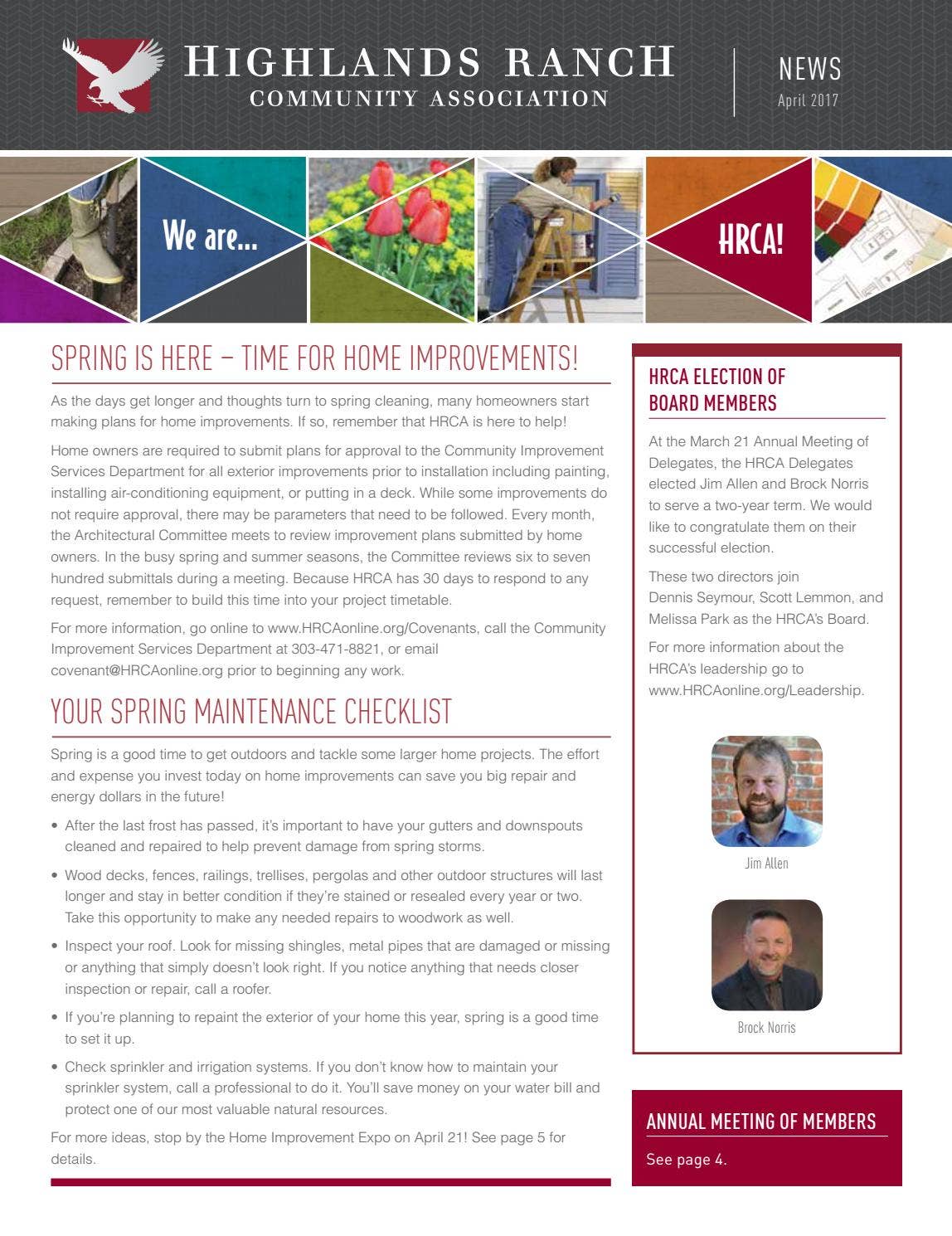 April HRCA Newsletter 2017 by Highlands Ranch Community Association ...