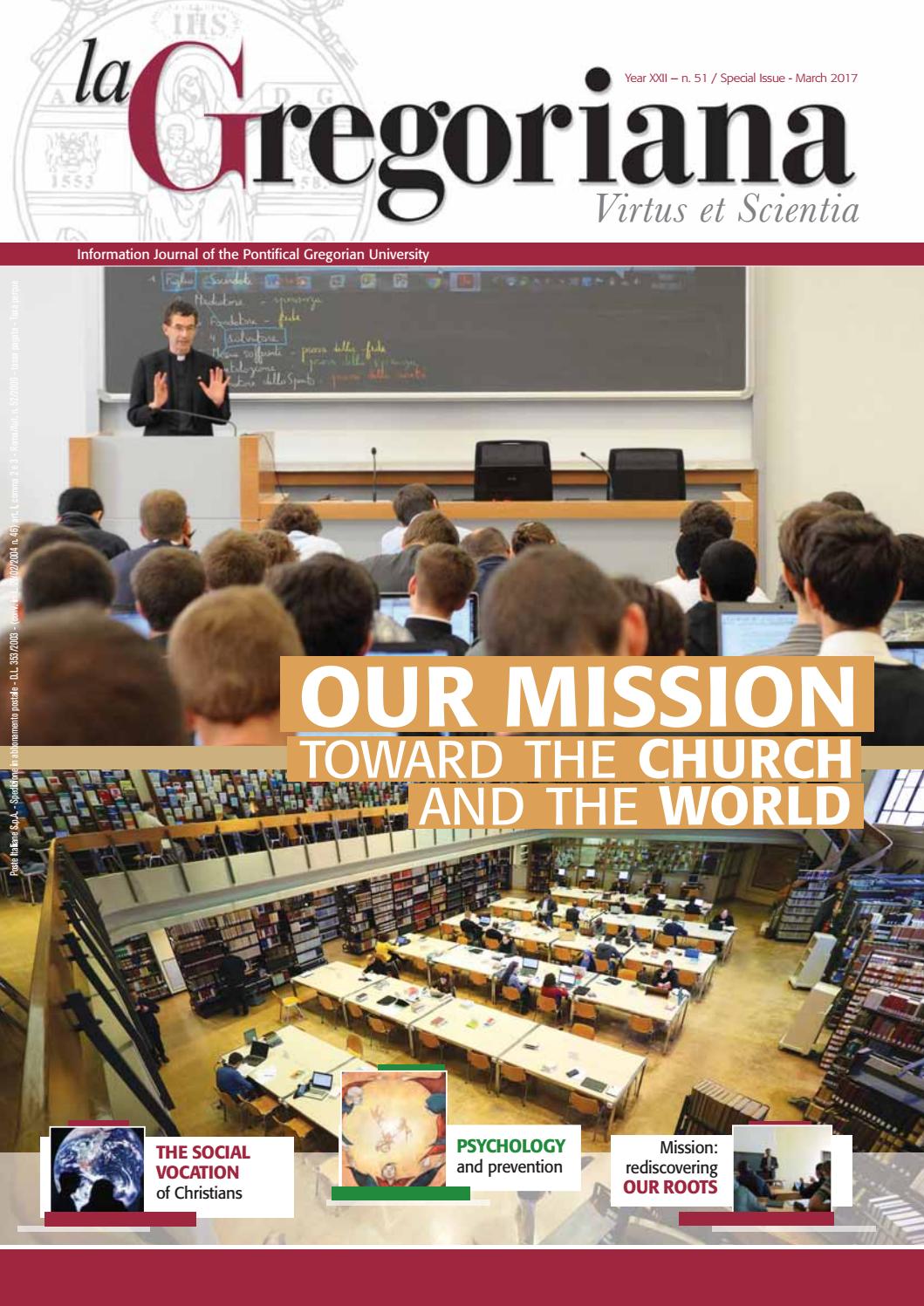 La Gregoriana - Year XXII - n. 51 - Special Issue - English edition by ...
