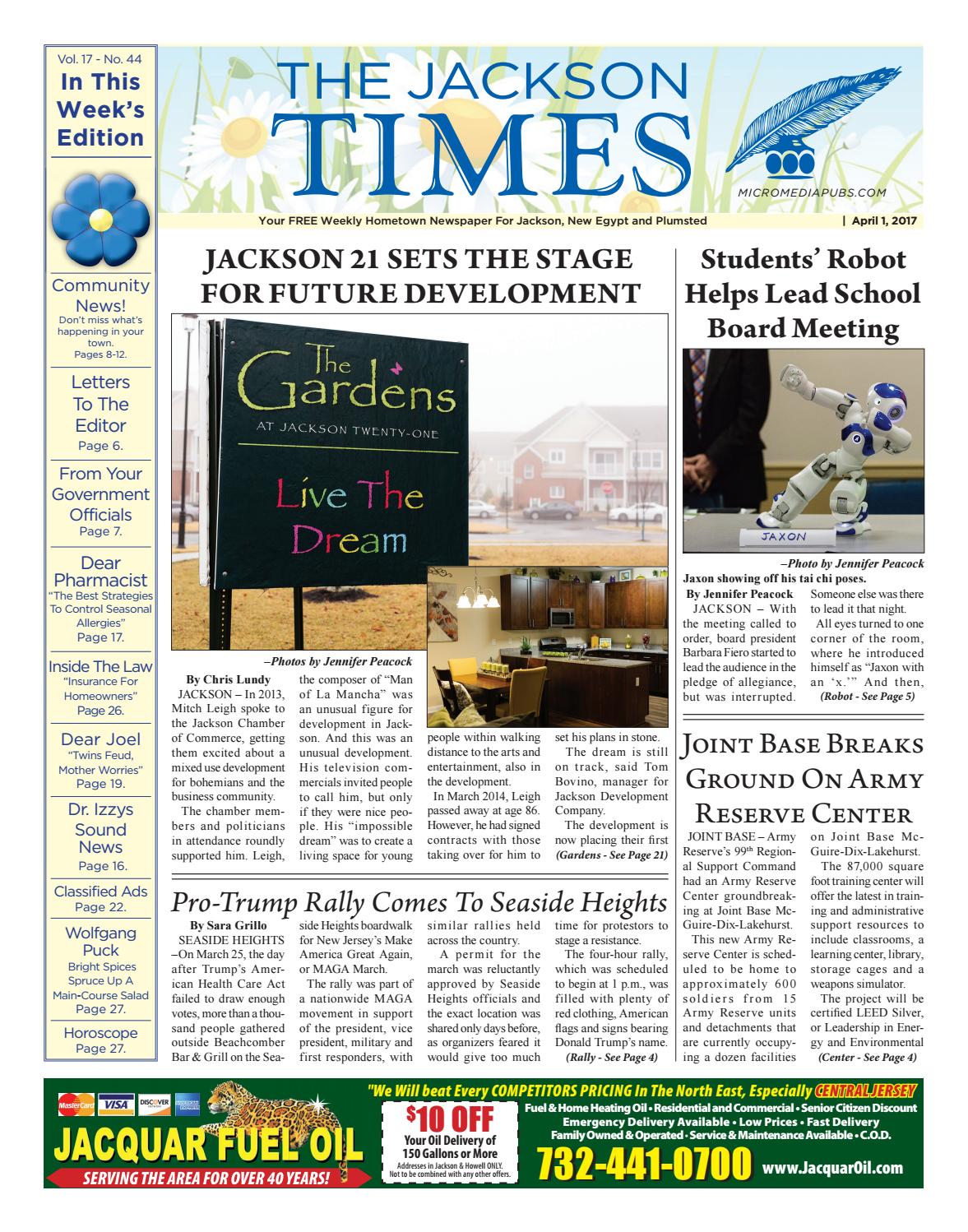 2017-04-01 - The Jackson Times by Jersey Shore Online - Issuu