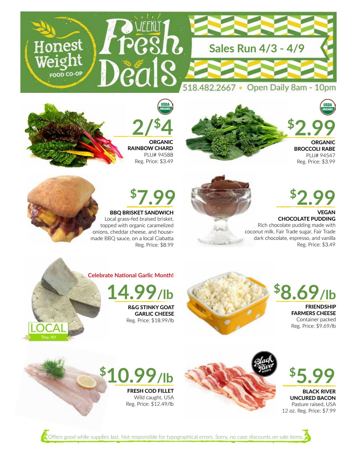 Honest Weight Food Co-op Fresh Deals Sales Flyer - organic, all natural ...