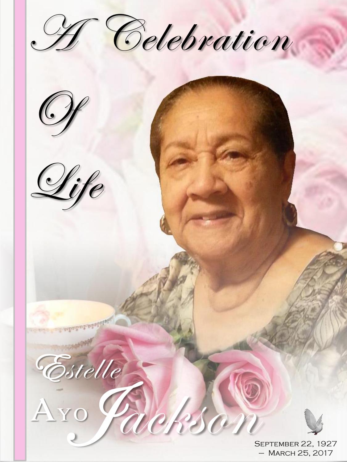 Estelle Ayo Jackson by Our Celebrations of Life - Issuu