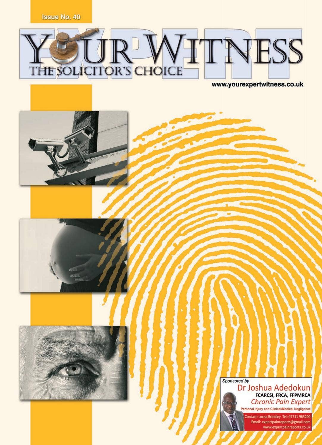 Your Expert Witness Issue 40 (1YWS) by DMMonline - Issuu