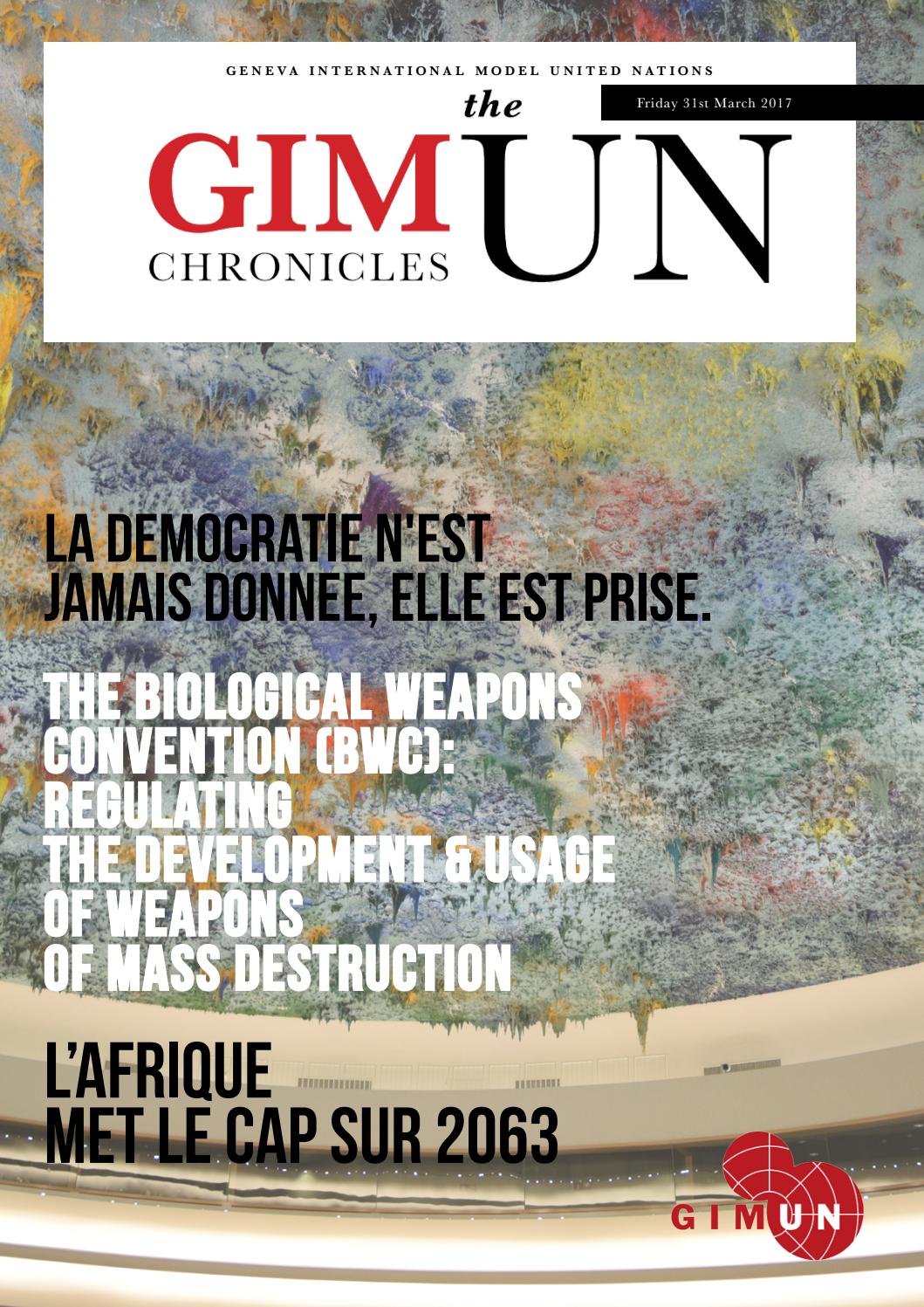 The GIMUN chronicles Geneva, 2017, 31th of March by nathborys - Issuu