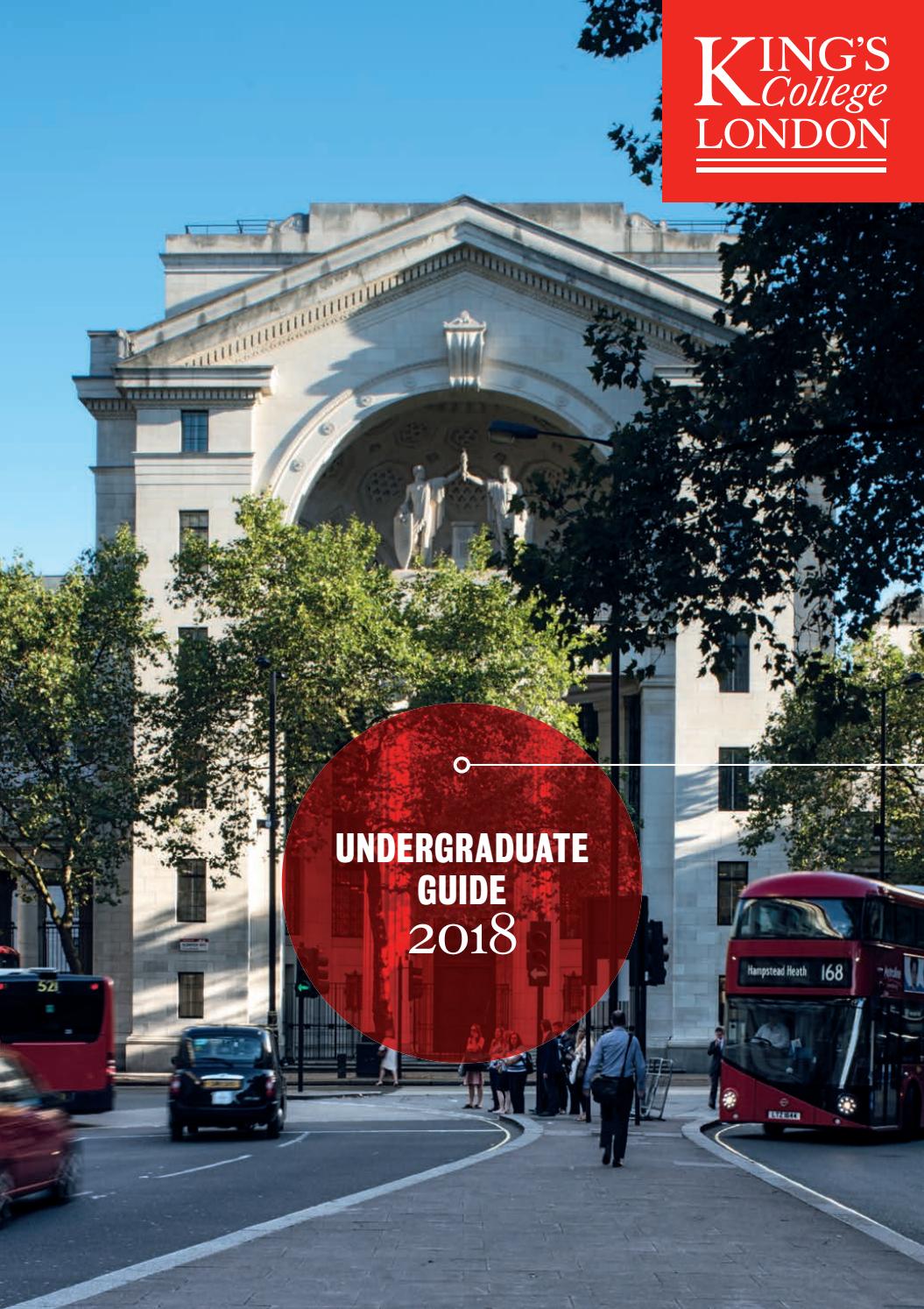 Undergraduate Guide 2018 by King's College London - Issuu