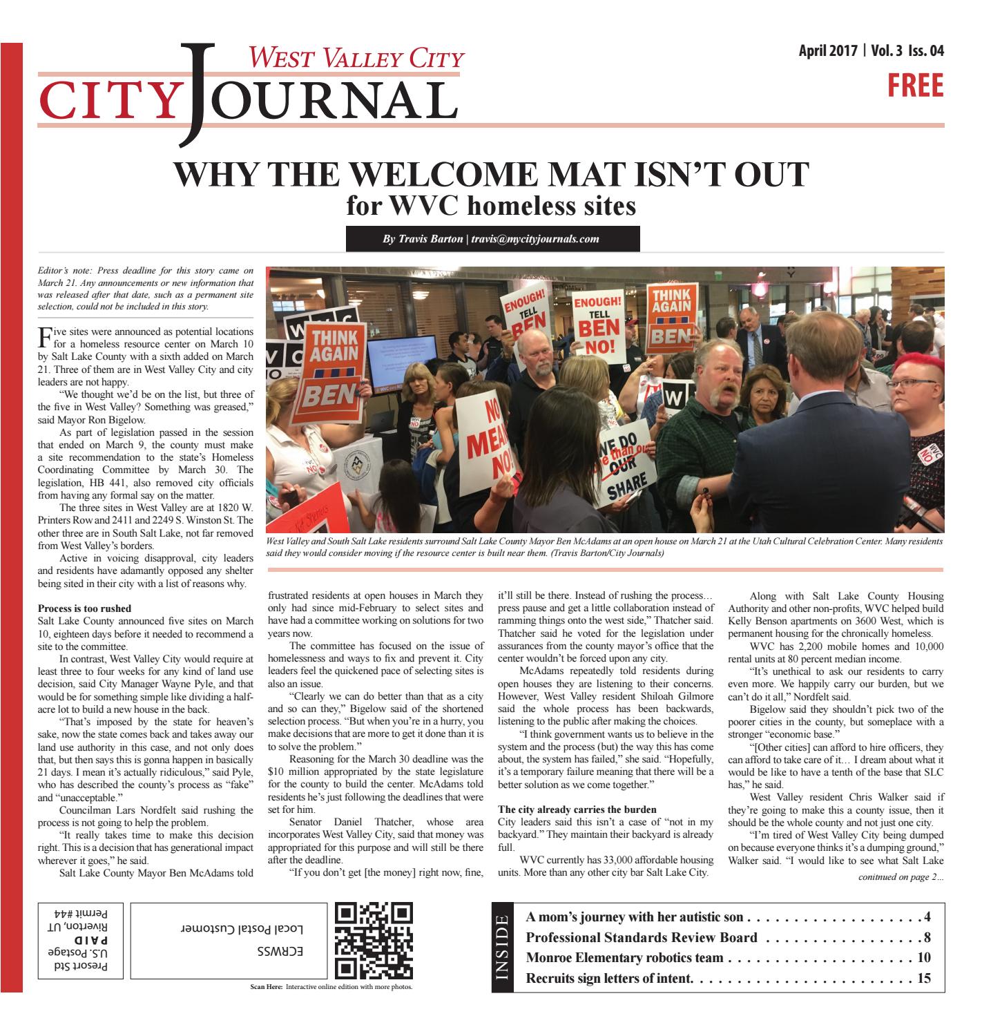 West Valley Journal April 2017 by The City Journals - Issuu