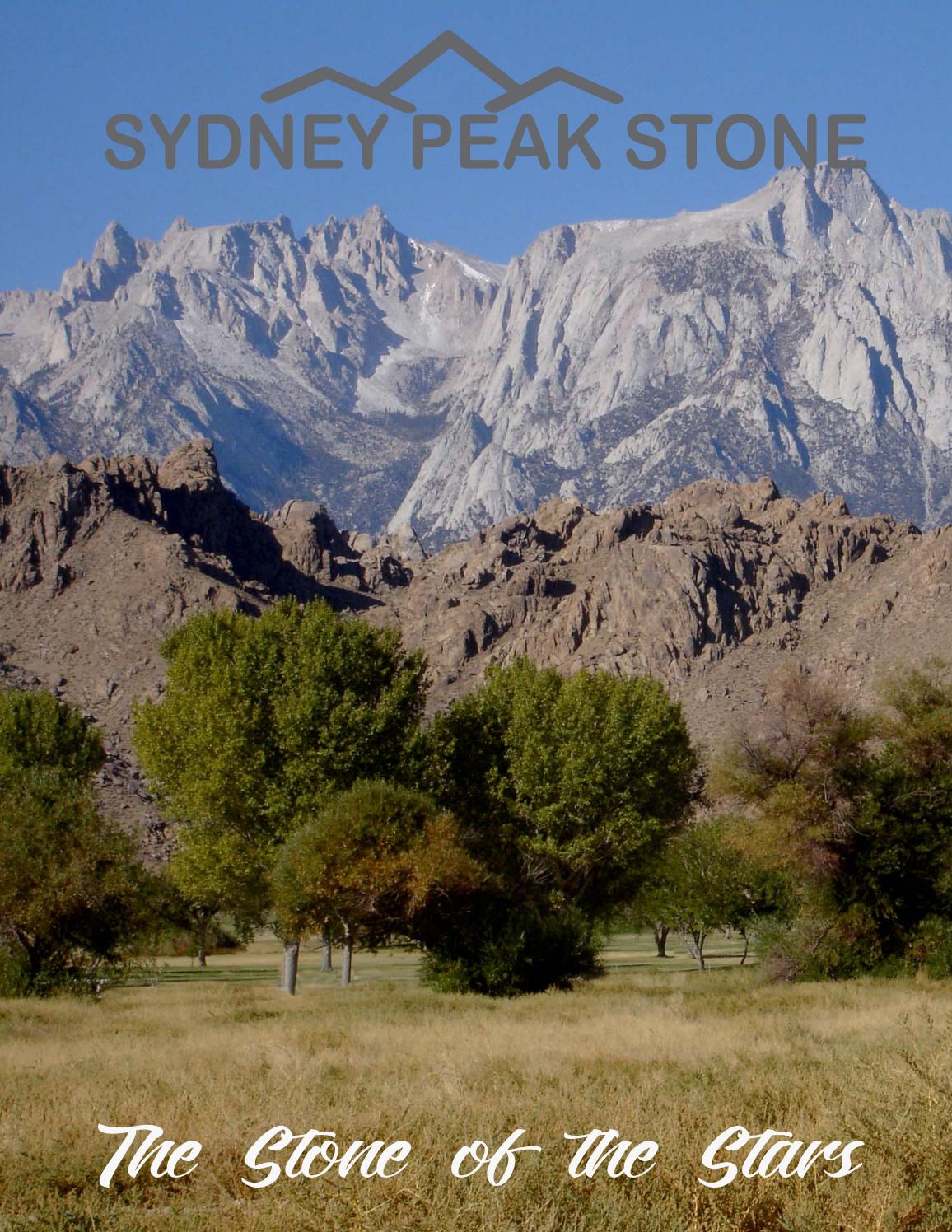 Sydney Peak Stone Catalog by Digital Publisher - Issuu