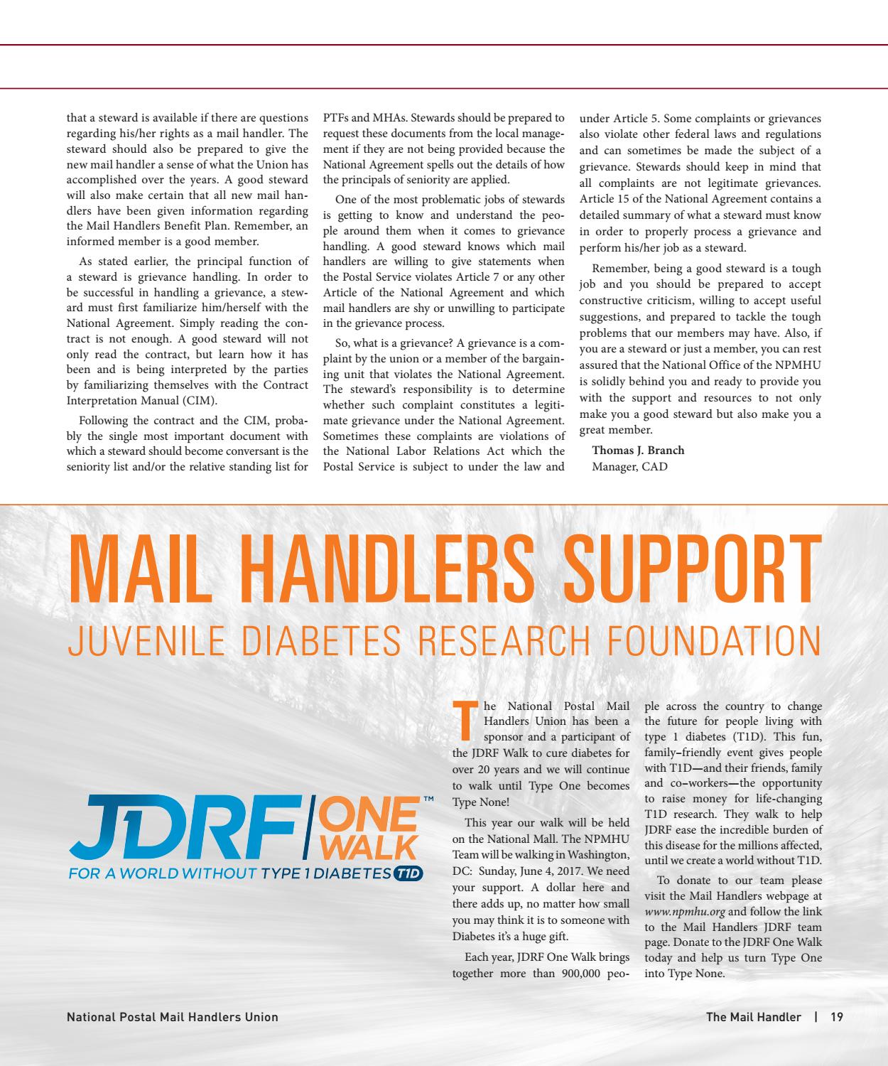 The Mail Handler magazine Spring 2017 by National Postal Mail Handlers ...