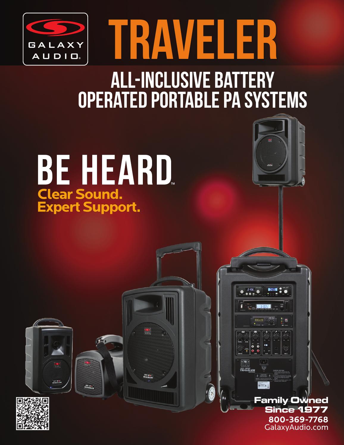 Galaxy Audio Traveler Flyer 2016 by Galaxy Audio - Issuu