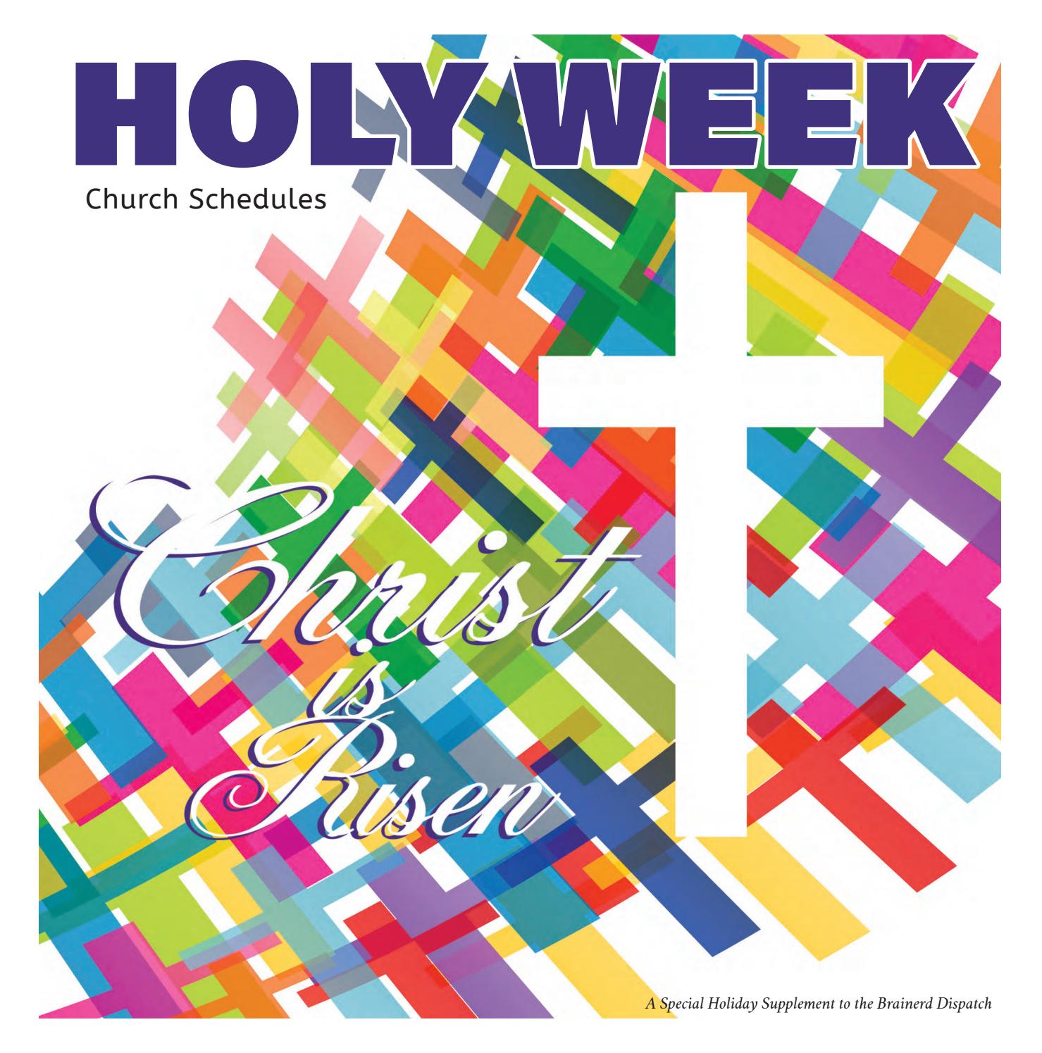 Easter Holy Week Church Services 2017 by Brainerd Dispatch and Echo ...
