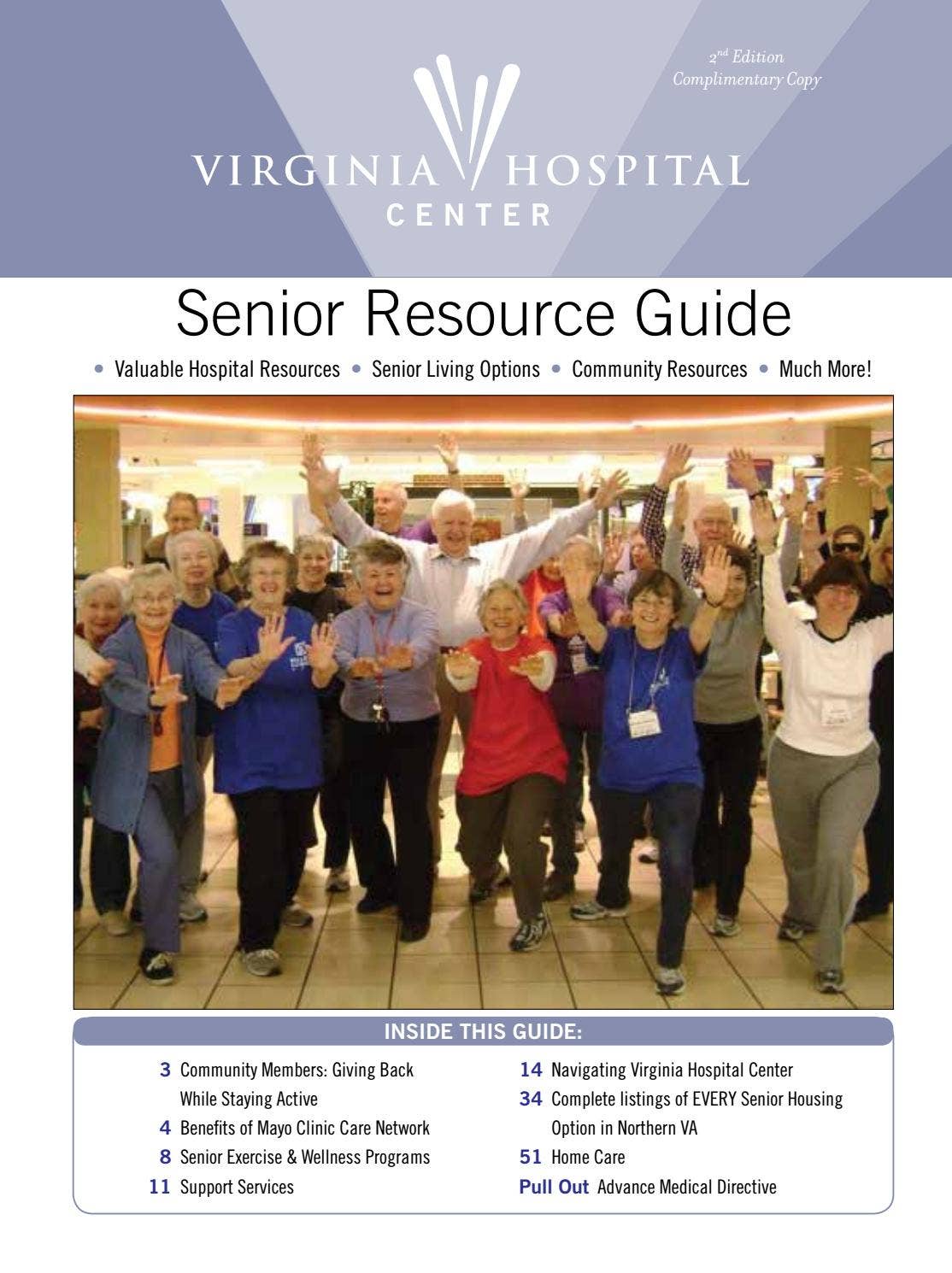 Virginia Hospital Center Senior Resource Guide 2016 by Positive Aging ...