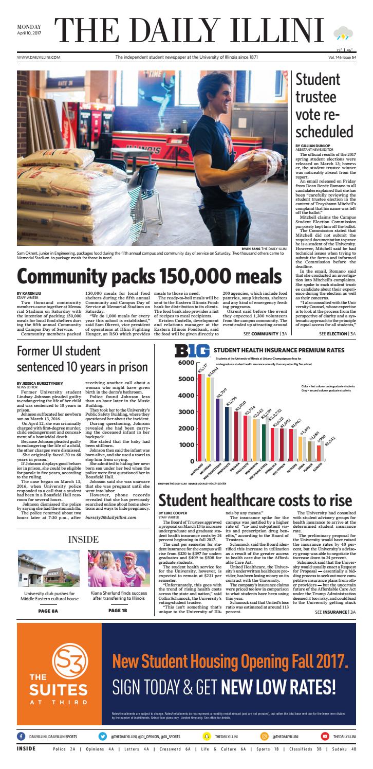 The Daily Illini: Volume 146 Issue 54 by The Daily Illini - Issuu