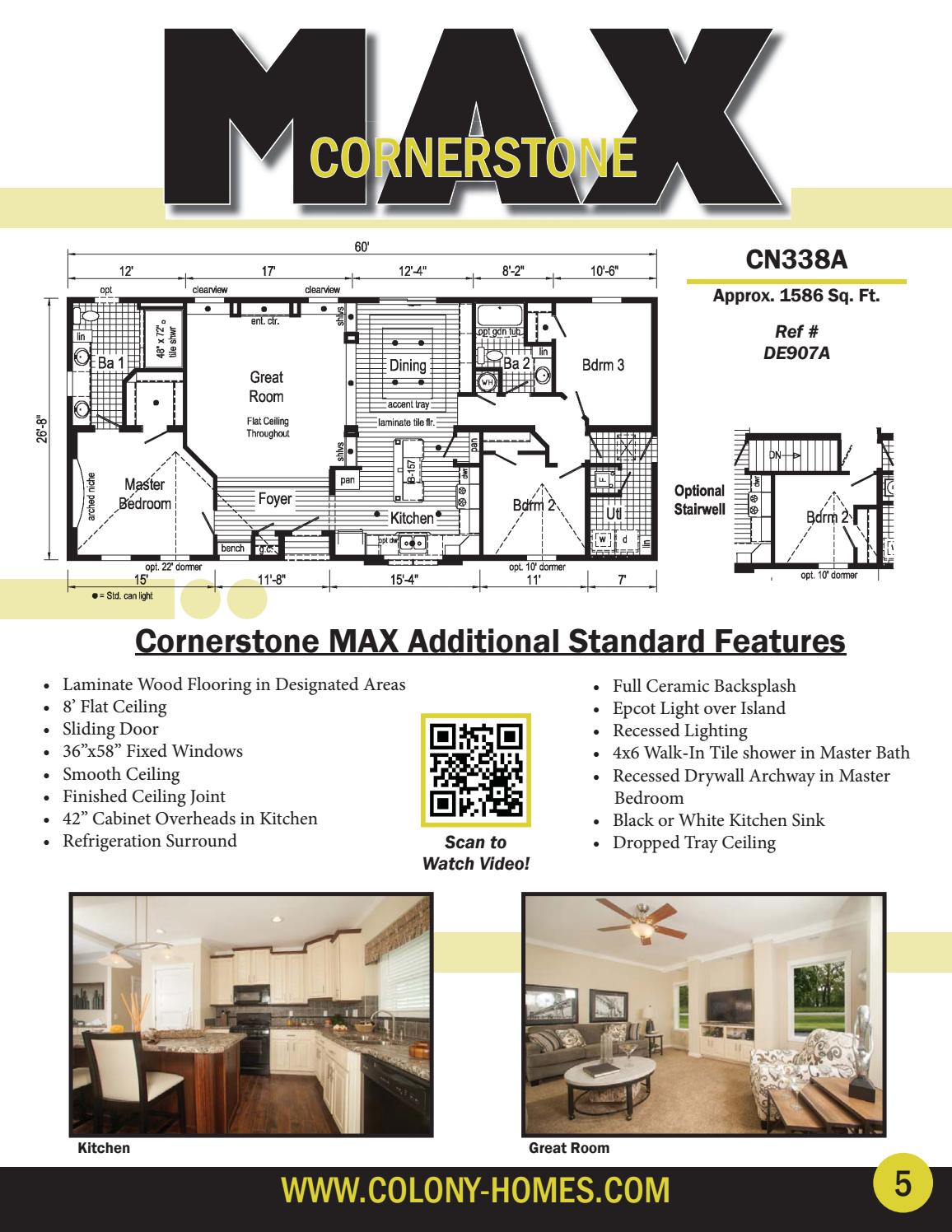Colony Homes Cornerstone Modular 2017 by The Commodore Corporation - Issuu