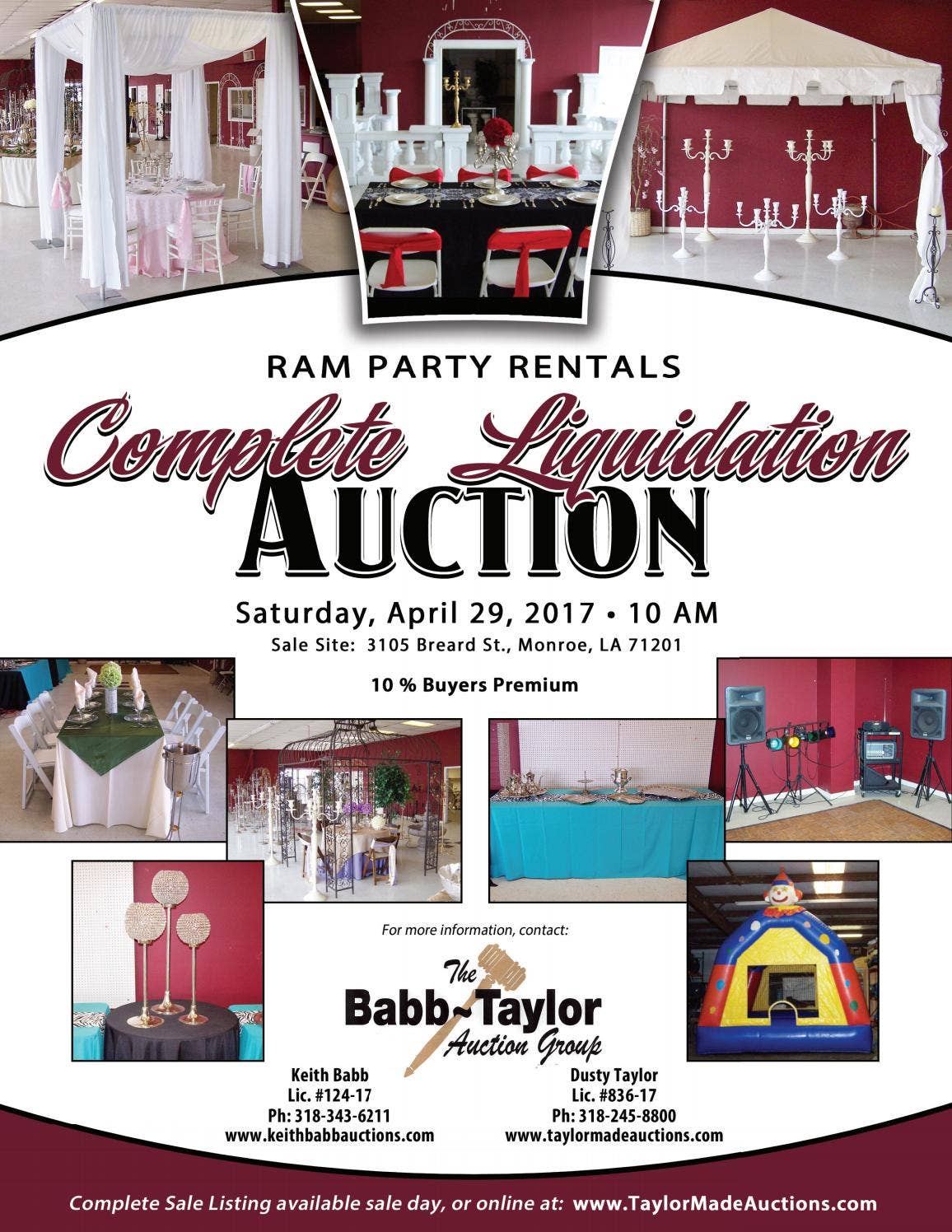 RAM Party Rental Complete Liquidation Catalog by Rennert Marketing ...
