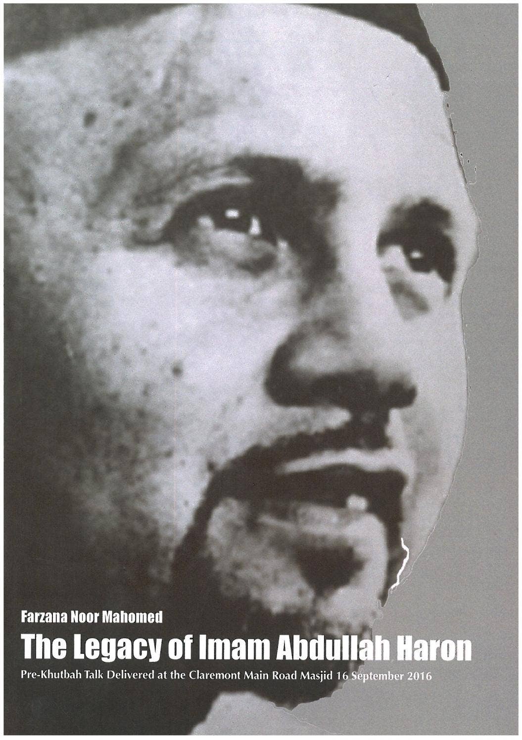 The Legacy of Imam Abdullah Haron by Lutfi Omar - Issuu