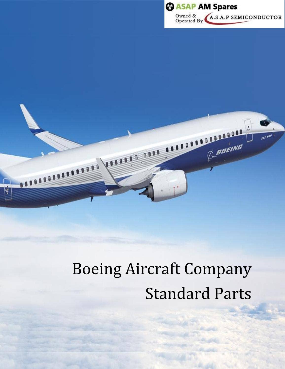 Boeing Aircraft Company Standard Parts by ASAP AM Spares - Issuu