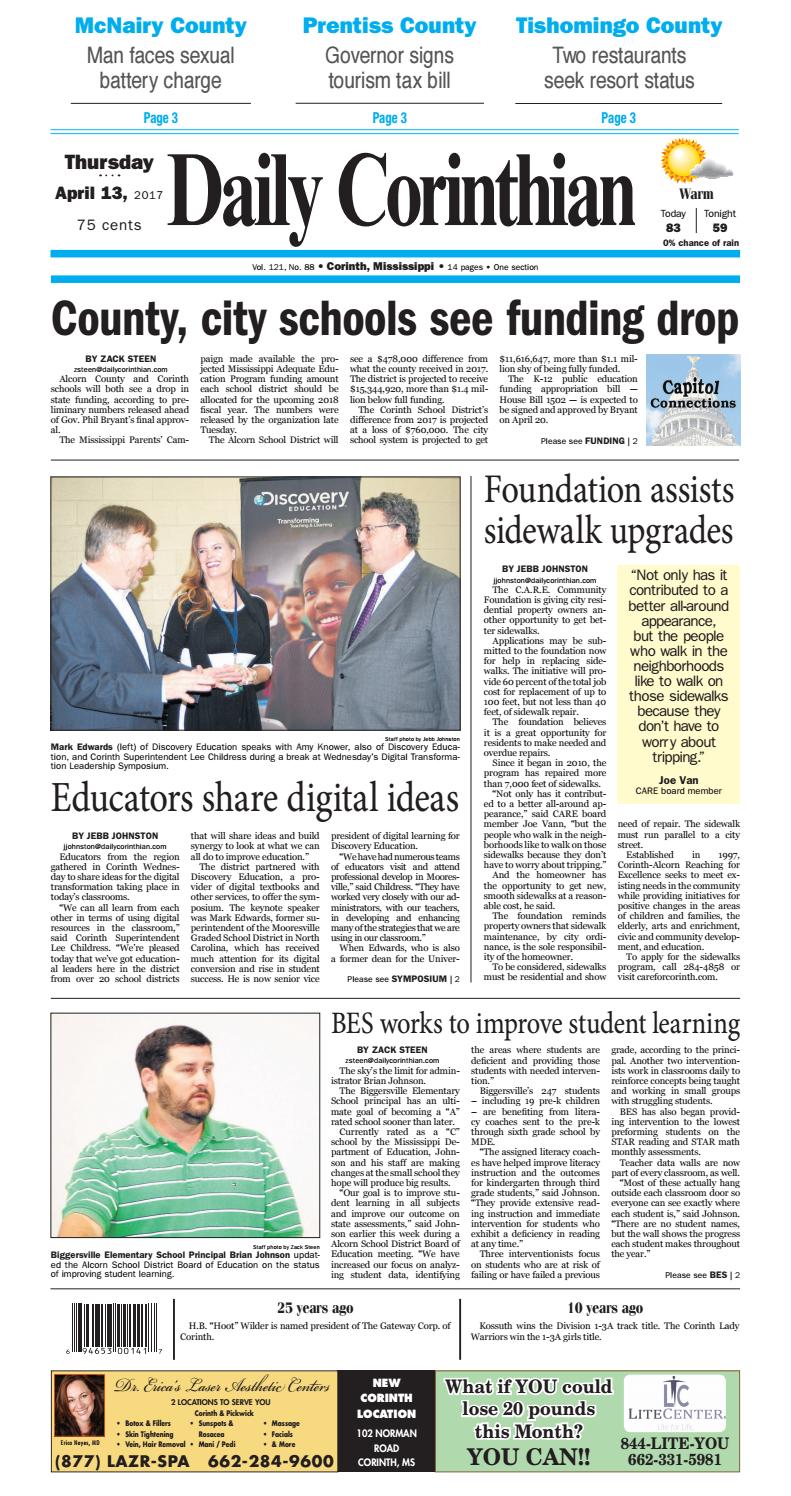 041317 daily corinthian e edition by Daily Corinthian - Issuu