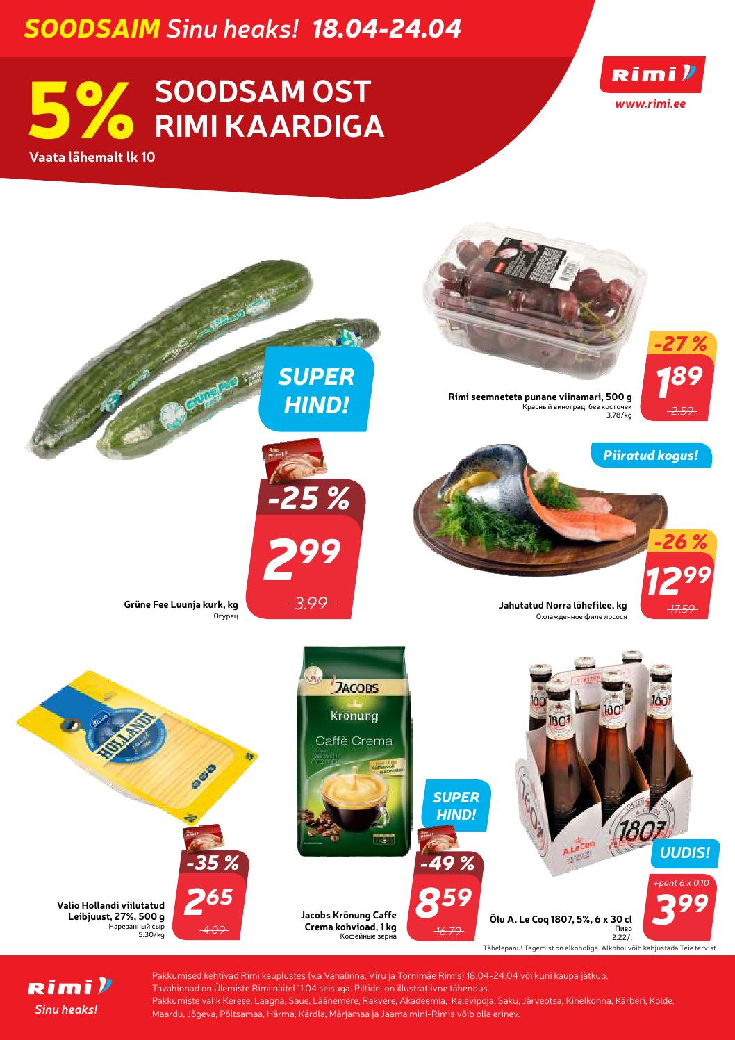 W16 Soodsaim sinu heaks (18.04-24.04) by Rimi - Issuu