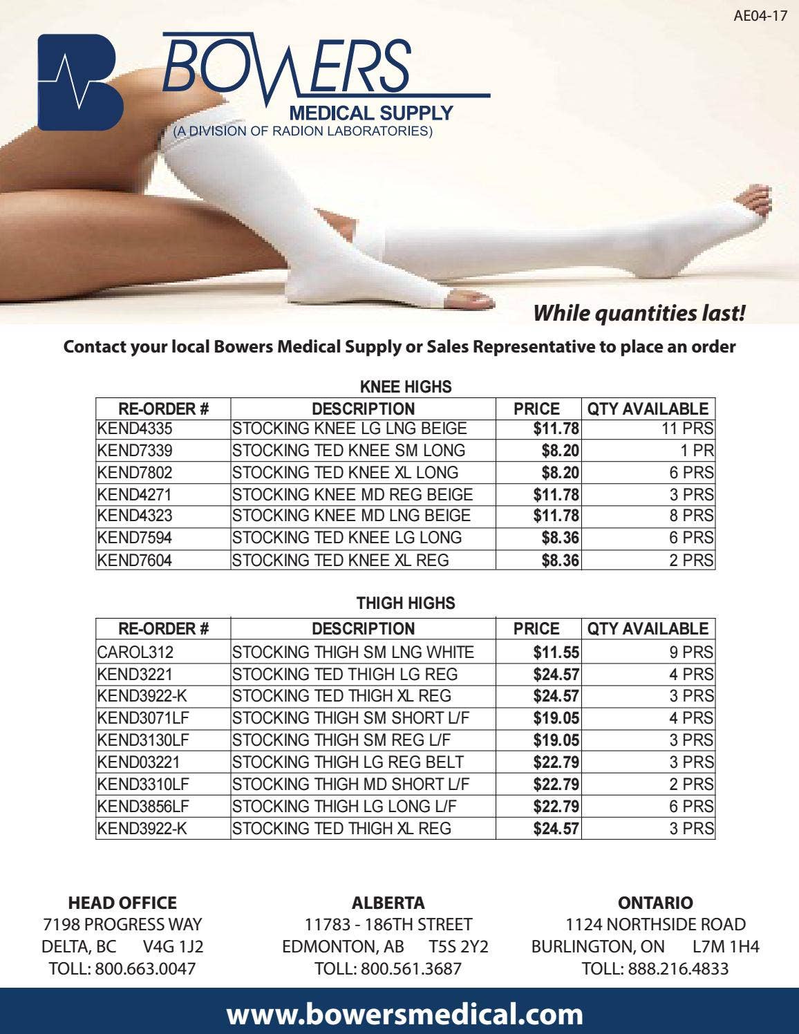 Stocking Flyer 2017 by Bowers Medical Supply - Issuu