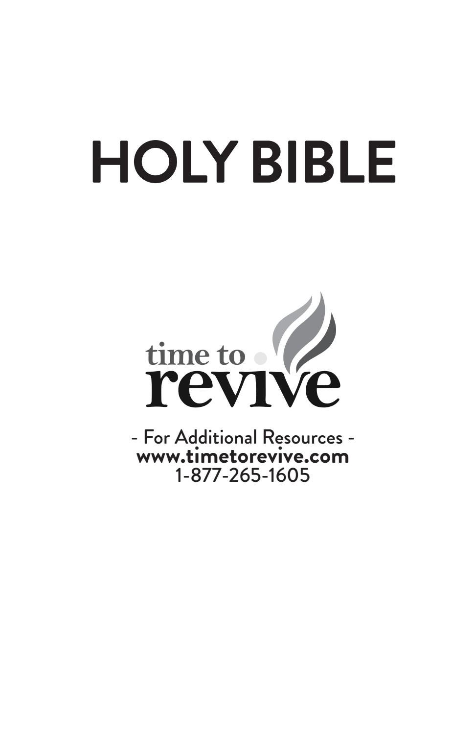 Time To Revive Bible by Iron Stream Media - Issuu