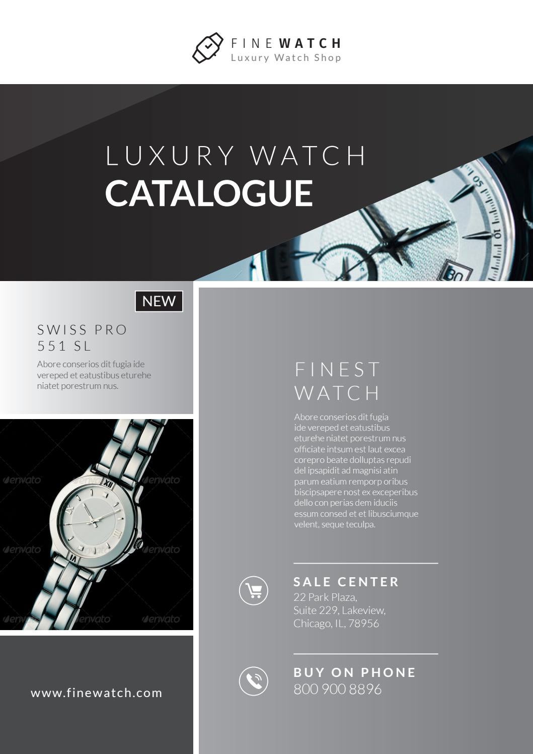 Watch Store Product Catalog by Mike Pantone - Issuu