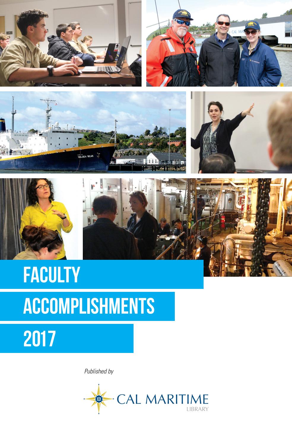 Cal Maritime Faculty Accomplishments 2017 by California State ...