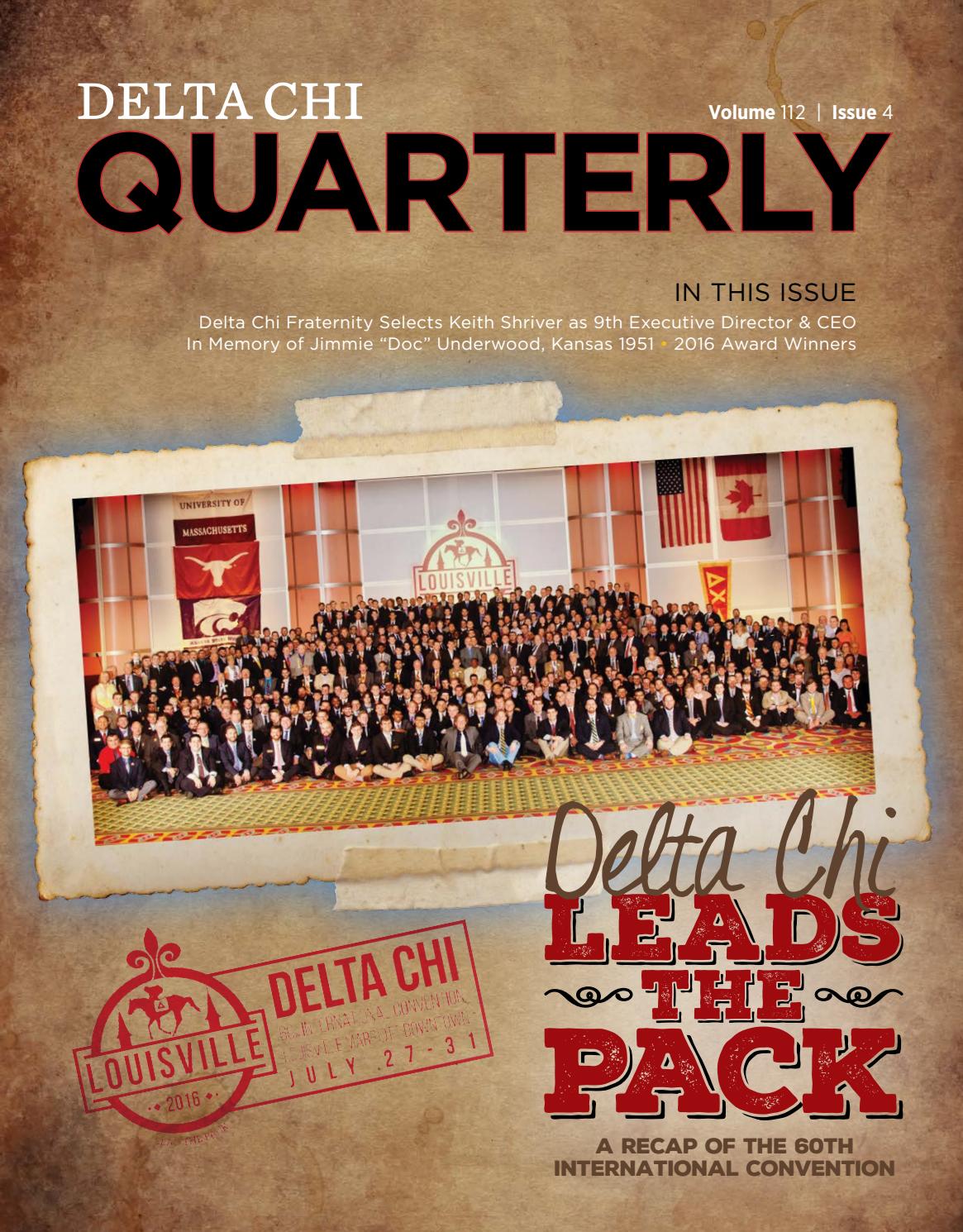 Delta Chi Quarterly - Volume 112, Issue 4 by Delta Chi Fraternity - Issuu
